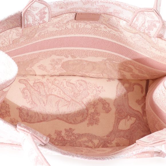 Dior | Bags | Christian Dior Pink Toile De Jouy Embroidery Medium Book ...